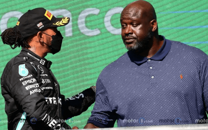 Shaquille ONeal F1 ABD Grand Prixsine damga vurdu